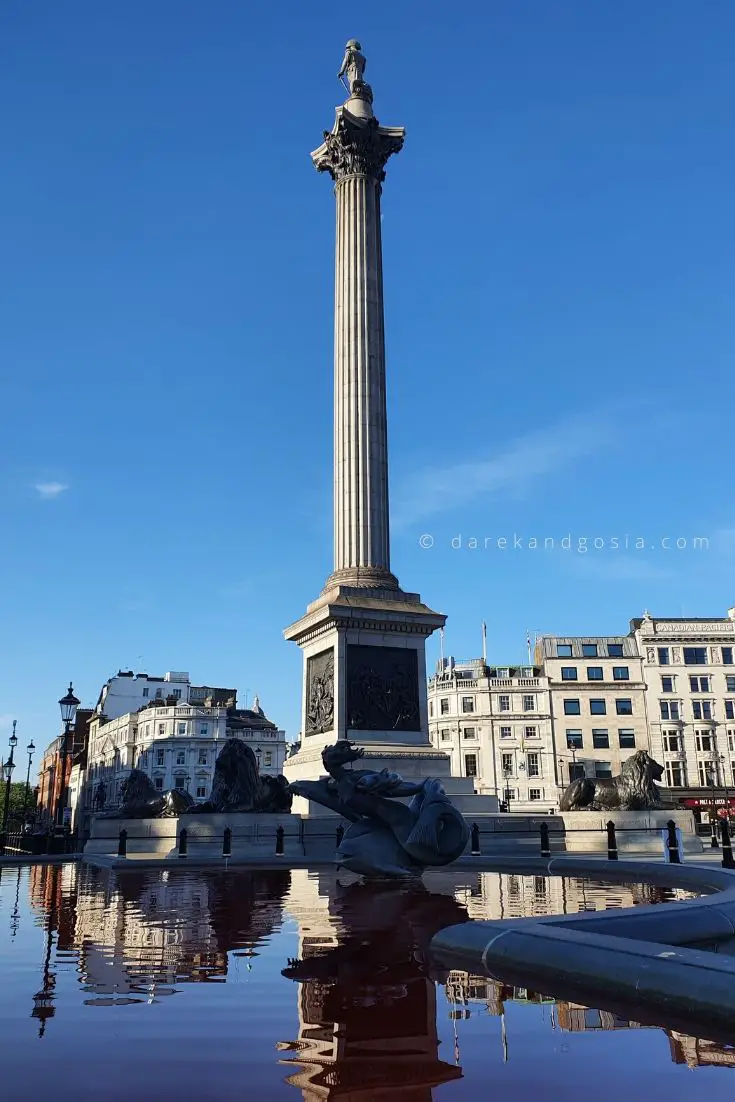 Trafalgar Square in London - what to do in Trafalgar Square?