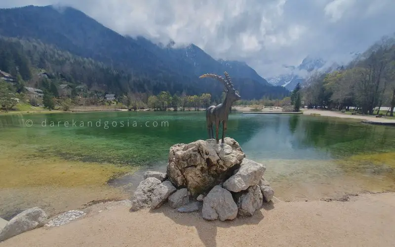 Lake Jasna - stunning lake with the famous Ibex Statue!